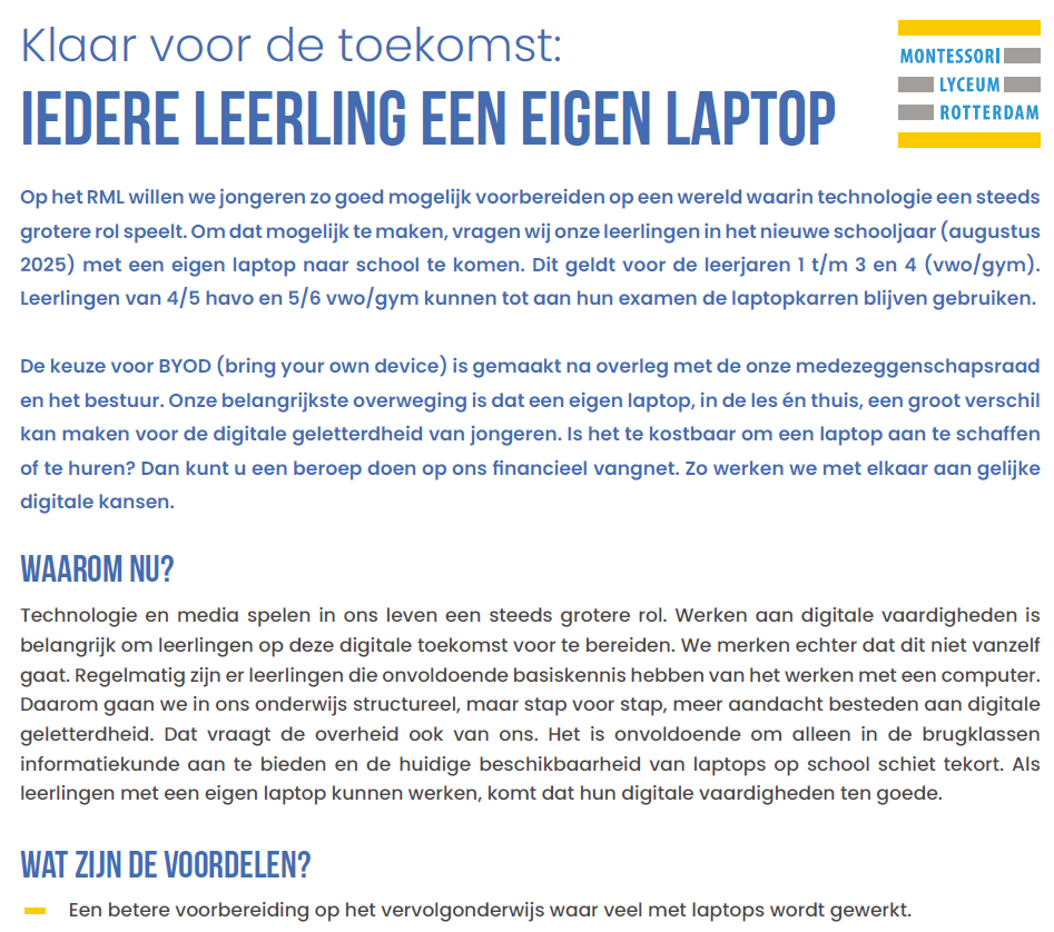 Info ouders BYOD 25-26 - RML
